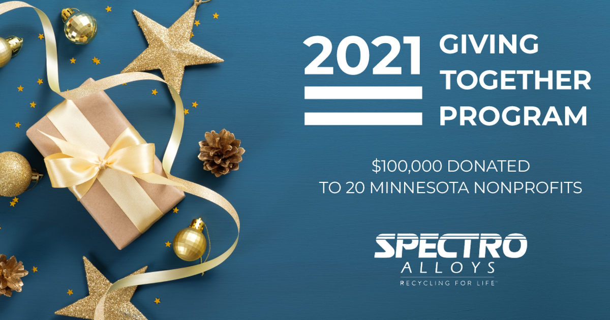 Spectro Alloys announces $100K in donations to 20 Minnesota nonprofits ...